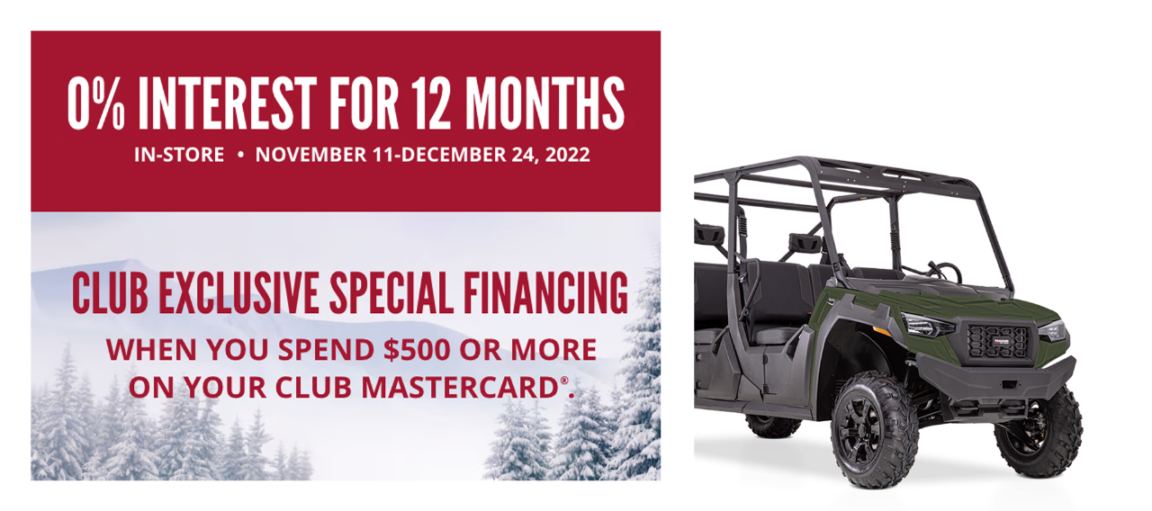 TRACKER OFF ROAD ATV & Side by Side Vehicles